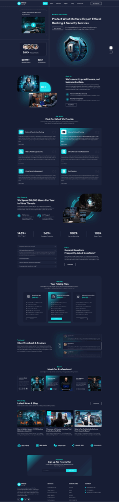 Ethical Hacking WordPress Theme for Security Experts